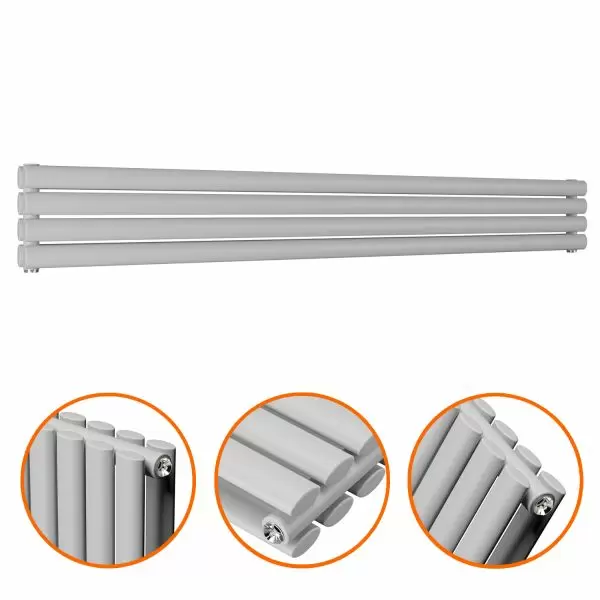 236mm x 1780mm Feather Grey Double Oval Tube Horizontal / Landscape ...