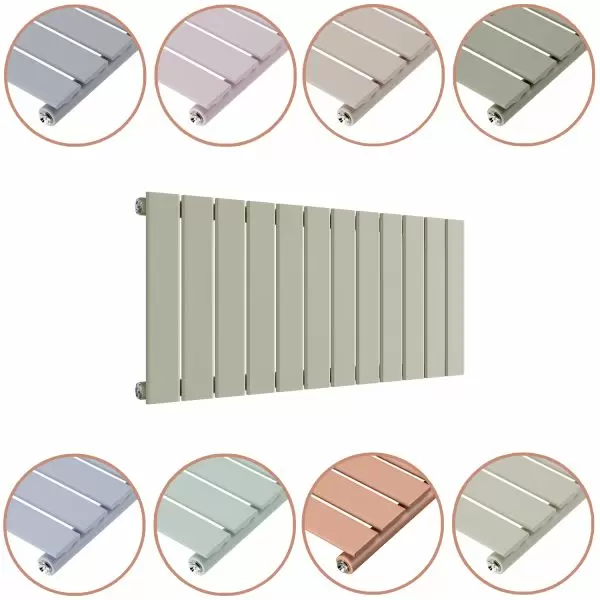400 x 840mm 'Pick A Pastel' Single Flat Panel Horizontal Radiator