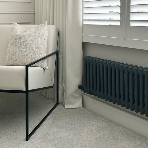 300 x 1193mm Anthracite Horizontal Traditional 2 Column Radiator