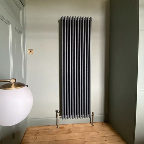 1800 x 560mm Anthracite Vertical Traditional 3 Column Radiator