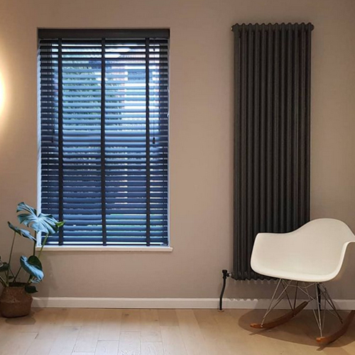 1800 x 383mm Anthracite Vertical Traditional 2 Column Radiator