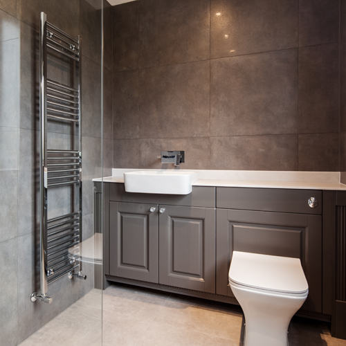 1600 x 600mm Straight Chrome Heated Towel Rail