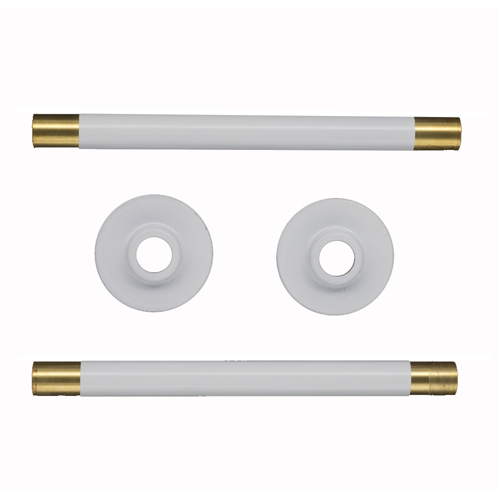 White Radiator Pipe Sleeving Kit / Pipe Set